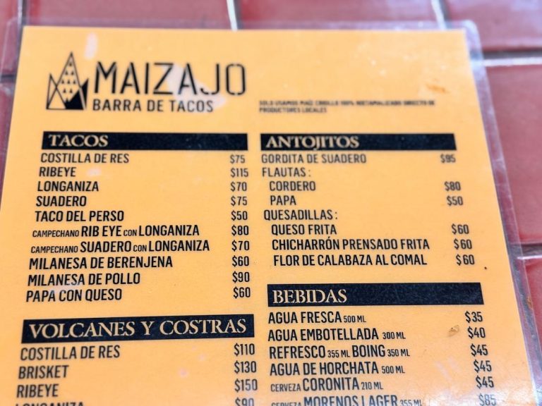 Maizajo Mexico City: A Michelin Guide Recommended Taco Paradise ...